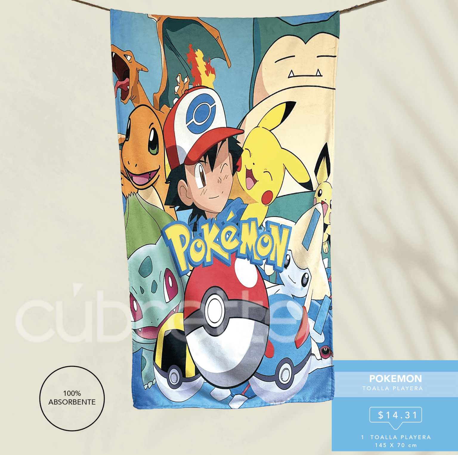 Toalla Pokemon – CUBRETTE